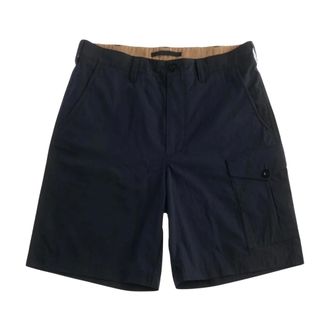 Merrell Homme, Sport, Bleu, Taille: 2XL Shorts en coton teints en pi&egrave;ce coupe droite
