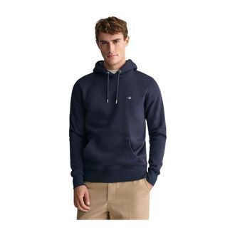 GANT Hooded Sweatshirt Shield - - Sweatshirts & Hoodies - Herren - Blau - S