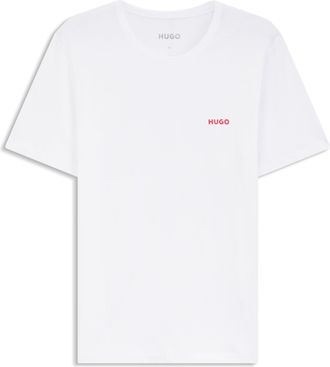 HUGO BOSS Herren T-Shirt RN Triplet P Dreier-Pack T-Shirts aus Baumwolle mit Logos Wei&szlig; XXL