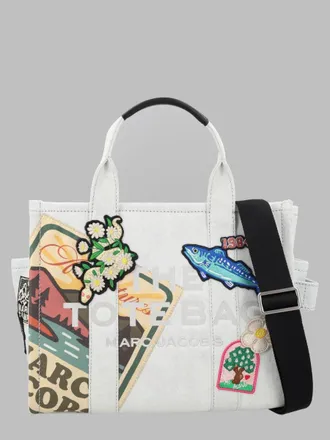 Marc Jacobs Patchwork Cotton Tote Bag - White