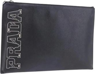 Prada Pre-owned Vintage Clutch - Femme - Pre-owned - Noir - Taille: ONE Size
