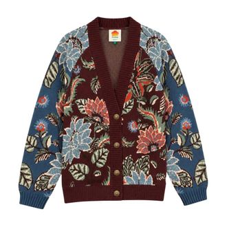 Farm Rio Gemischter Delhi Blumen-Cardigan - - Knitwear - Damen - Mehrfarbig - XS