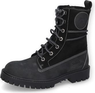 Dockers by Gerli Damen Combat Boots, Frauen Stiefeletten,warm gefüttert,Winterstiefel,Winterschuhe,Stiefel,Bootee,Booties,schwarz,39 EU