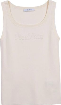 Max Mara Femme, Tops, Beige, Taille: 38 FR Pentola Sleeveless Top