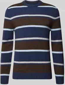 Mc Neal Strickpullover aus Woll-Mix im Allover-Look