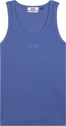 GCDS Gcds, Femme, Tops, Bleu, Taille: 34 FR D&eacute;bardeur c&ocirc;tel&eacute;