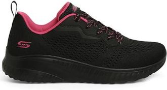 Skechers Femme Bobs Squad Chaos Face Off Basket, Noir, 37.5 EU
