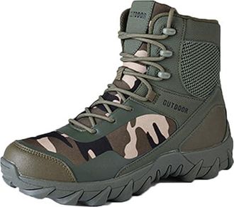 Generic Bottes Tactiques Militaires Imperméables pour Homme Bottes De Travail Confortables, Respirantes Et Durables Chaussures De Randonnée pour Le Travail en