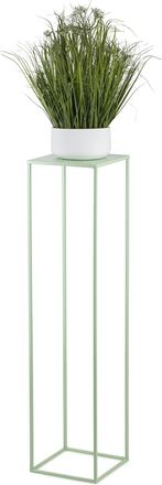 HowHomely Blumenständer Metall Grünblau 100 cm Hoch - Solider und Robuster Blumenhocker Metall - Pflanzenständer für die Dekoration in Wohnzimmer Schlafzimmer o