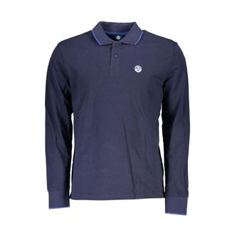 North Sails Klassisches Langarm-Poloshirt - - Tops - Herren - Blau - M
