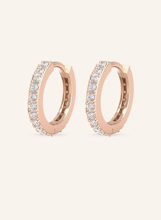 VEYNOU Veynou Creolen Huggies Aus 14 Karat Ros&eacute;gold Und 0,52ct. Lab-Grown Diamanten rosegold