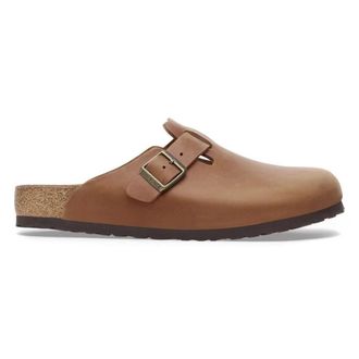 Birkenstock Boston Leder Ge&ouml;lte Sandalen - - Shoes - Herren - Braun - 37 EU