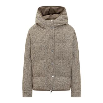 Brunello Cucinelli Wende-Daunenjacke - - Jackets - Damen - Braun - XL
