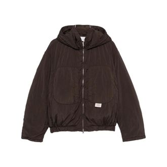 RANRA Purs Padded Nylon Hoodie Jacket - - Jackets - Herren - Braun - M