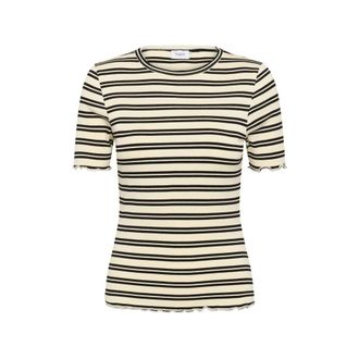 Saint Tropez T-shirt - Femme - Tops - Beige - Taille: 42 FR