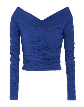 8 by YOOX OFF-SHOULDER FRONT GATHERING TOP