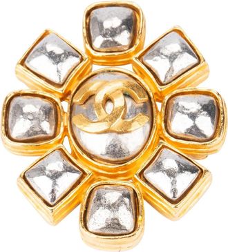 Chanel Halskette - Chanel Bicolor Gripo CC Brooch - Gr. unisize - in Mehrfarbig - f&uuml;r Damen