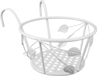 TOPBATHY 1stück Hängender Pflanzenhalter Aus Eisen Kreatives Blumenkübelregal Für Balkon Garten Und Fensterbank Praktisches Design Mit Zwei Stabilen Haken Für 