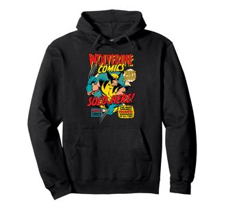 MARVEL X-Men Wolverine Comic Classic Yellow Suit Comic Cover Pullover Hoodie