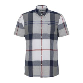 Barbour Tartan Leinenmischung Kurzarmhemd - - Shirts - Herren - Mehrfarbig - M