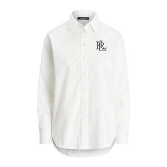 Ralph Lauren Femme, Blouses et Chemises, Blanc, Taille: 40 FR 95% Coton 5% &Eacute;lasthanne