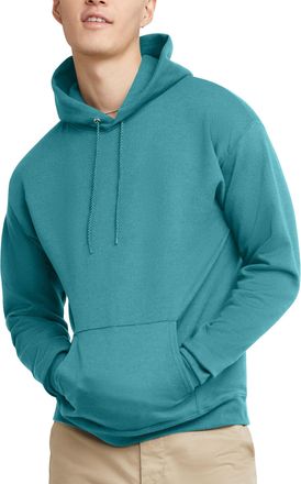 Hanes Herren EcoSmart Hoodie Midweight Fleece Sweatshirt Pullover Hooded Sweatshirt für Männer, Spanisches Moos, Large