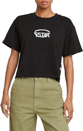 G-Star Cropped Logo Relaxed r t