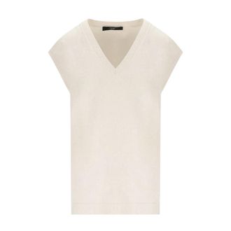 Max Mara Orosei Strickweste - - Jackets - Damen - Beige - M
