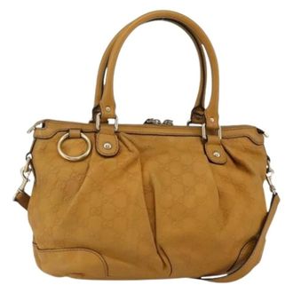 Gucci Pre-owned Sukey top handle satchel - Femme - Pre-owned - Brun - Taille: ONE Size