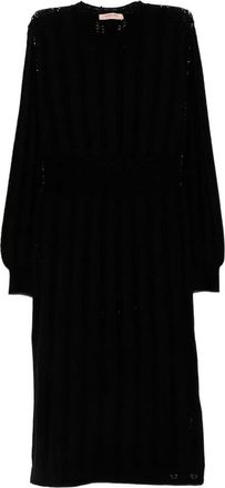 Twinset Robe Au Genou - Noir