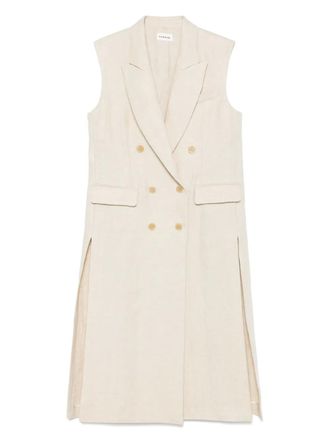 P.A.R.O.S.H. manteau en lin - Tons neutres