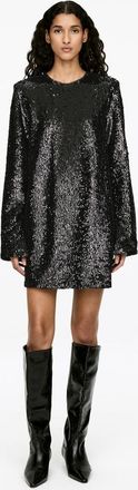 Arket Paillettenkleid -Schwarz