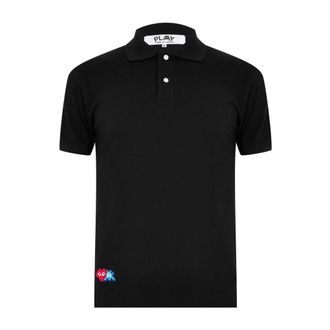 Comme Des Gar&ccedil;ons Heart Invader Logo Poloshirt - - Tops - Herren - Schwarzk - M