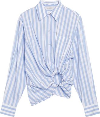 Sportmax Femme, Blouses et Chemises, Bleu, Taille: 36 FR Palmizi Cropped Shirt