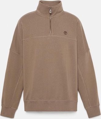 Timberland Viertelrei&szlig;verschluss-Sweatshirt f&uuml;r Herren in Braun, Herren, Braun, Gr&ouml;&szlig;e