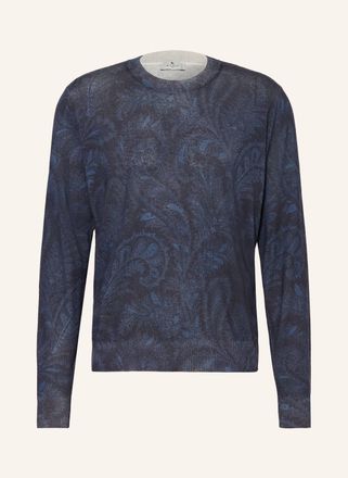 Etro Etro Pullover Mit Seide Und Cashmere blau