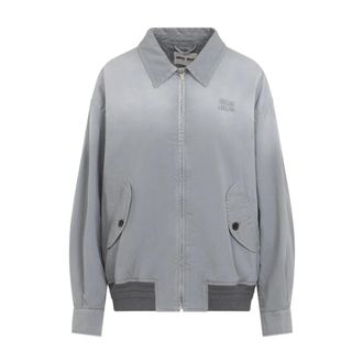 Miu Miu Ml1479 Jacke - - Jackets - Damen - Grau - S