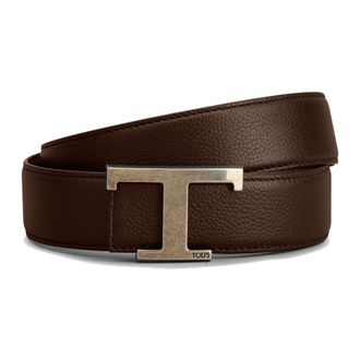 Tod's Homme, Accessoires, Brun, Taille: 110 CM T Timeless Reversible Belt