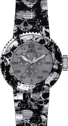Invicta Pro Diver 50211 Herrenuhr - Quarzwerk - Edelstahl mit grauem Zifferblatt - 52 mm