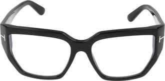 Tom Ford unisex, Accessoires, Noir, Taille: 54 MM Blue Block Square Opticals