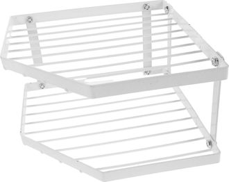 BESPORTBLE 2 St&ouml;ckiges Eckregal aus Rostfreiem Kohlenstoffstahl f&uuml;r K&uuml;chenarbeitsplatten Eckst&auml;nder zur Aufbewahrung von T&ouml;pfen Pfannen und Gew&uuml;rzen Platzsparend