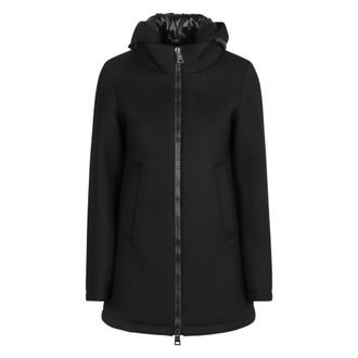 Herno Gef&uuml;tterter Nylonparka - - Coats - Damen - Schwarzk - XL