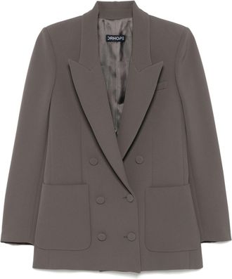 DRHOPE Doppelreihiger Blazer - Grau
