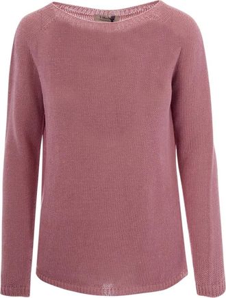 Max Mara Femme, Pulls, Rouge, Taille: 42 FR Tricot ras du cou
