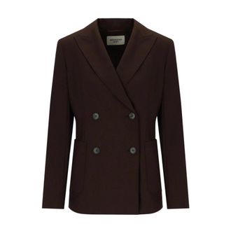 Max Mara Ornati Zweireiher-Blazer - - Jackets - Damen - Braun - S