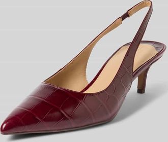Lauren Ralph Lauren Slingback-Pumps aus Leder mit Pfennigabsatz Modell LOLAH II