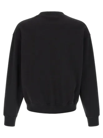 Palm Angels Logo-Embroidered Crew Neck Sweatshirt - Black