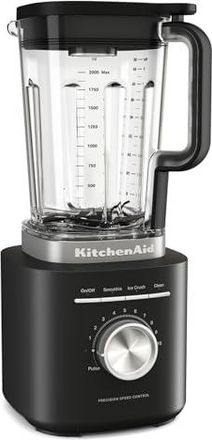 KitchenAid 5KSB2073EBM Pure Power Blender Standmixer, 1,5 PS Motor, Asymmetrische Klingen, Eis-Crushen, f&uuml;r Suppen & Smoothies, 10 Stufen, 2L BPA-freier Beh&auml;lter