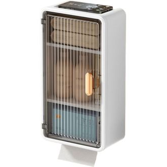 Generic Wandmontierte Aufbewahrungsbox, Taschentuchbox-Halter zur Wandmontage, Wandmontierter transparenter Aufbewahrungsbox-Papierspender, Taschentuchaufbewa