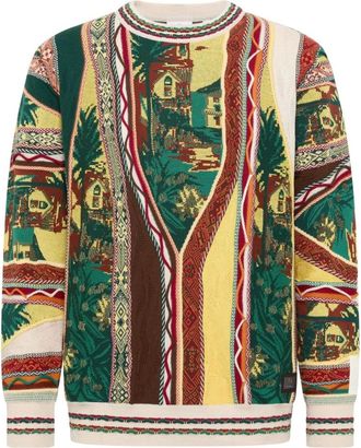 Carlo Colucci Homme, Pulls, Multicolore, Taille: 2XL Maille ras du cou